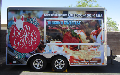Bella's Gelato Concession Trailer Wrap - Innovative Signs of Tucson ...