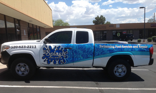 Splash Pools Truck Install - Innovative Signs of Tucson | Innovative ...